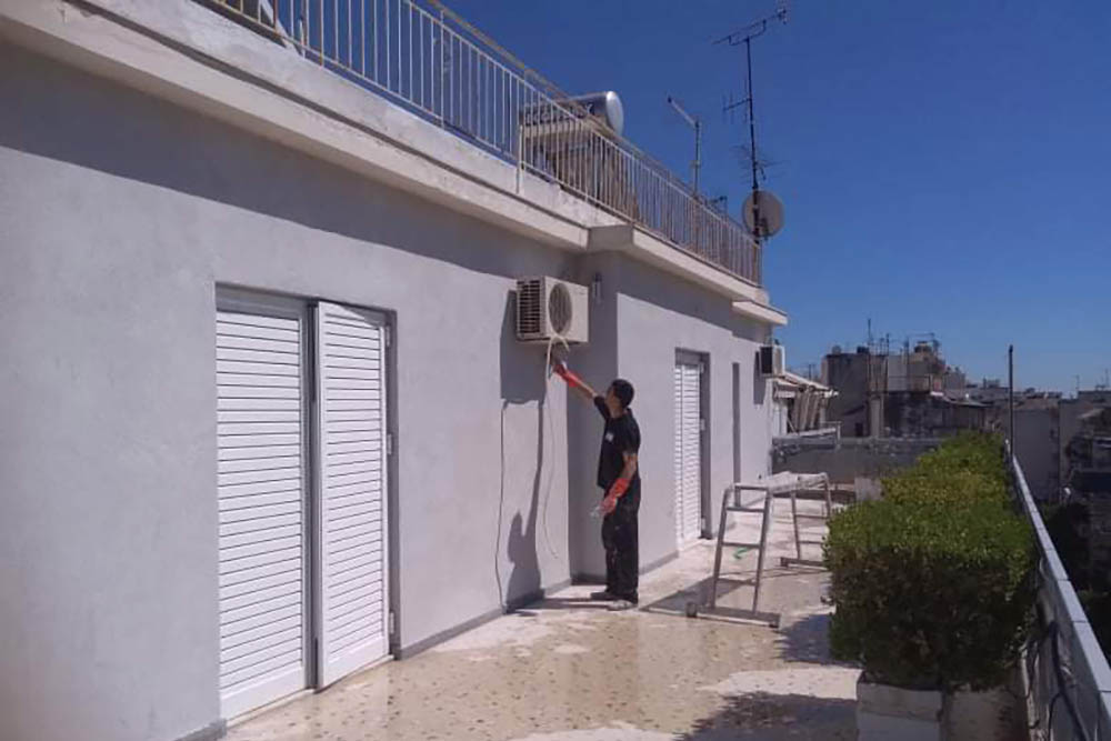 Θερμοπρόσοψη και θερμοστεγάνωση σε ταράτσα πολυκατοικίας | Λυση για Υγρασια