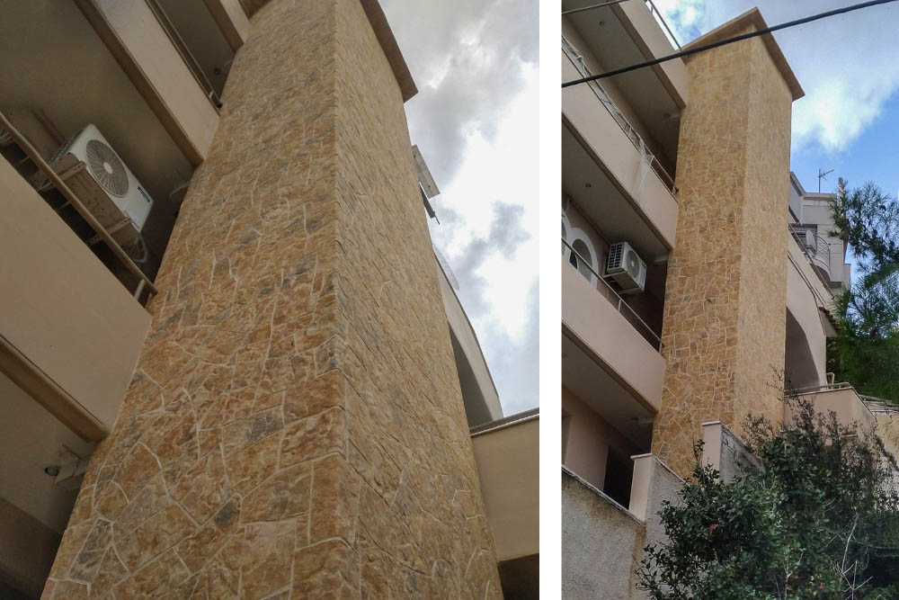 Επένδυση καμινάδας σε πολυκατοικία - LysigiaYgrasia.gr